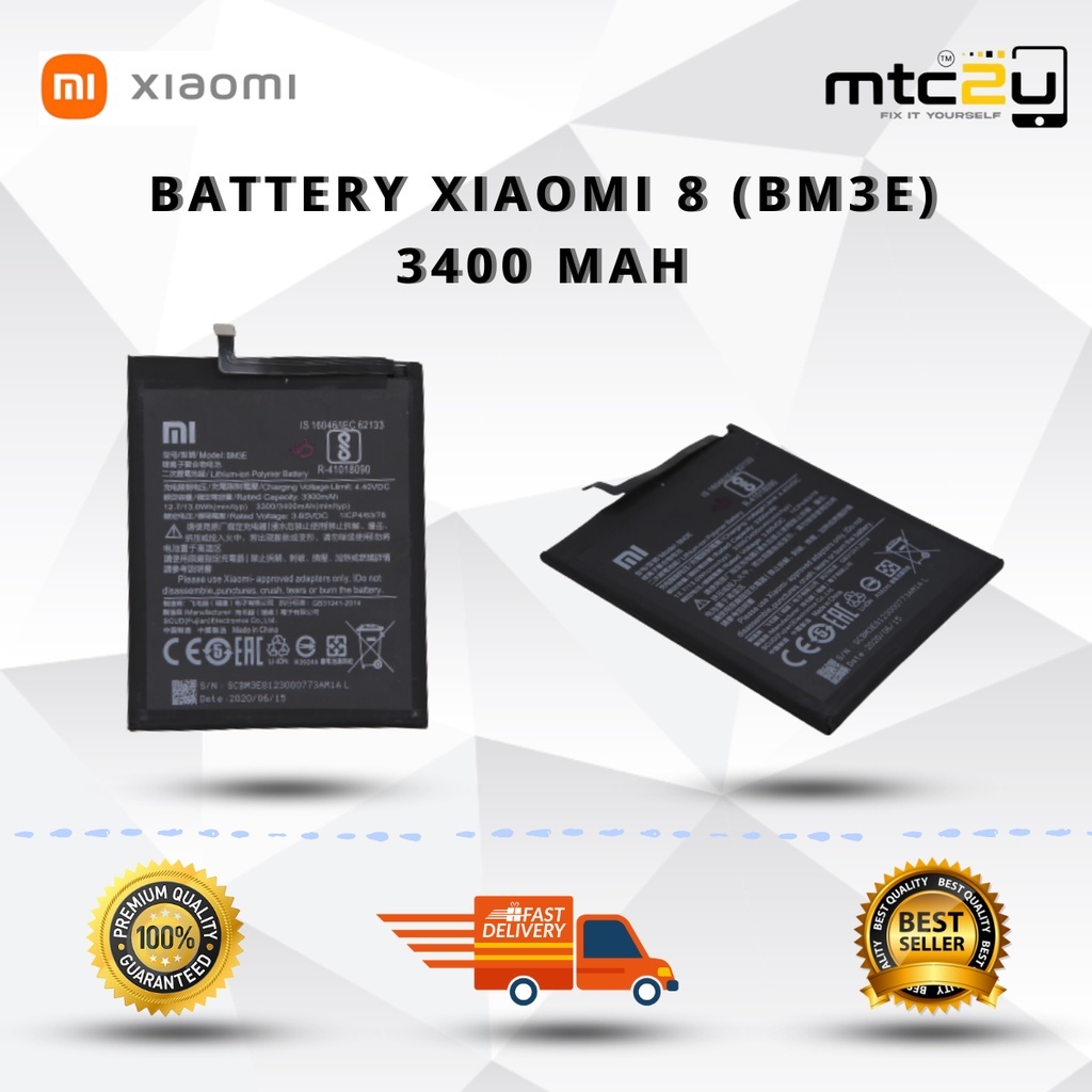BATTERY-XIAOMI 8 (BM3E)/BATERI-XIAOMI 8 (BM3E) | Shopee Malaysia