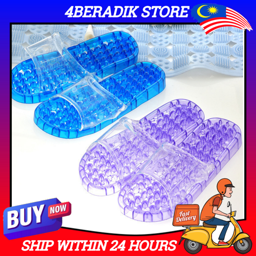 Selipar Toilet High Quality Water Leaking Anti Slip PVC Bath Slippers ...
