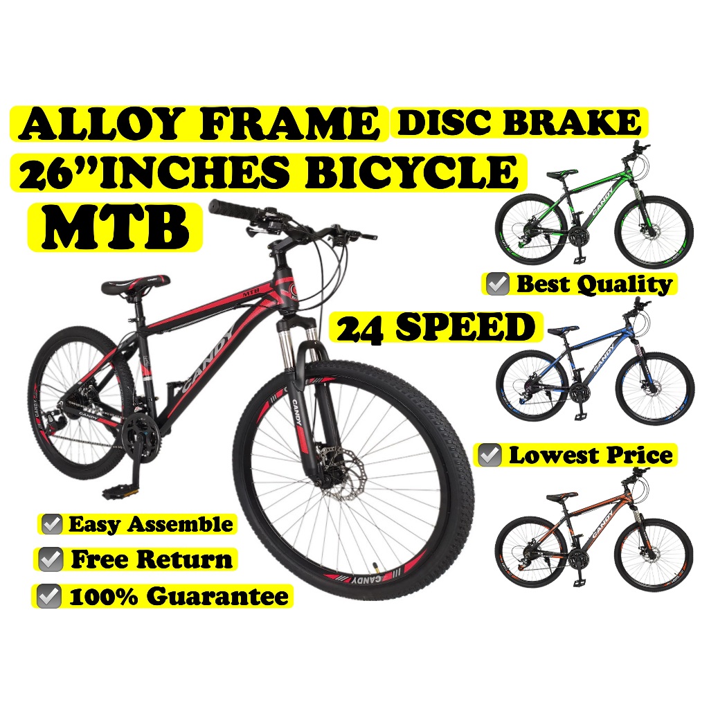 ALLOY FRAME 80% CBU SIAP PASANG MTB MOUNTAIN BIKE 26'' INCI INCH ...