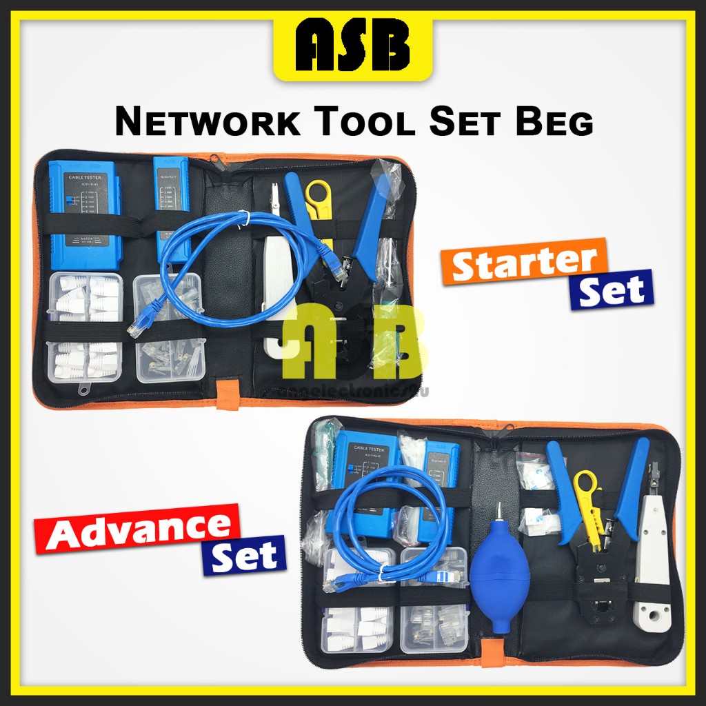 (1set) Network Tool Set Beg Screwdriver LAN Cable Wire Stripper Cable ...