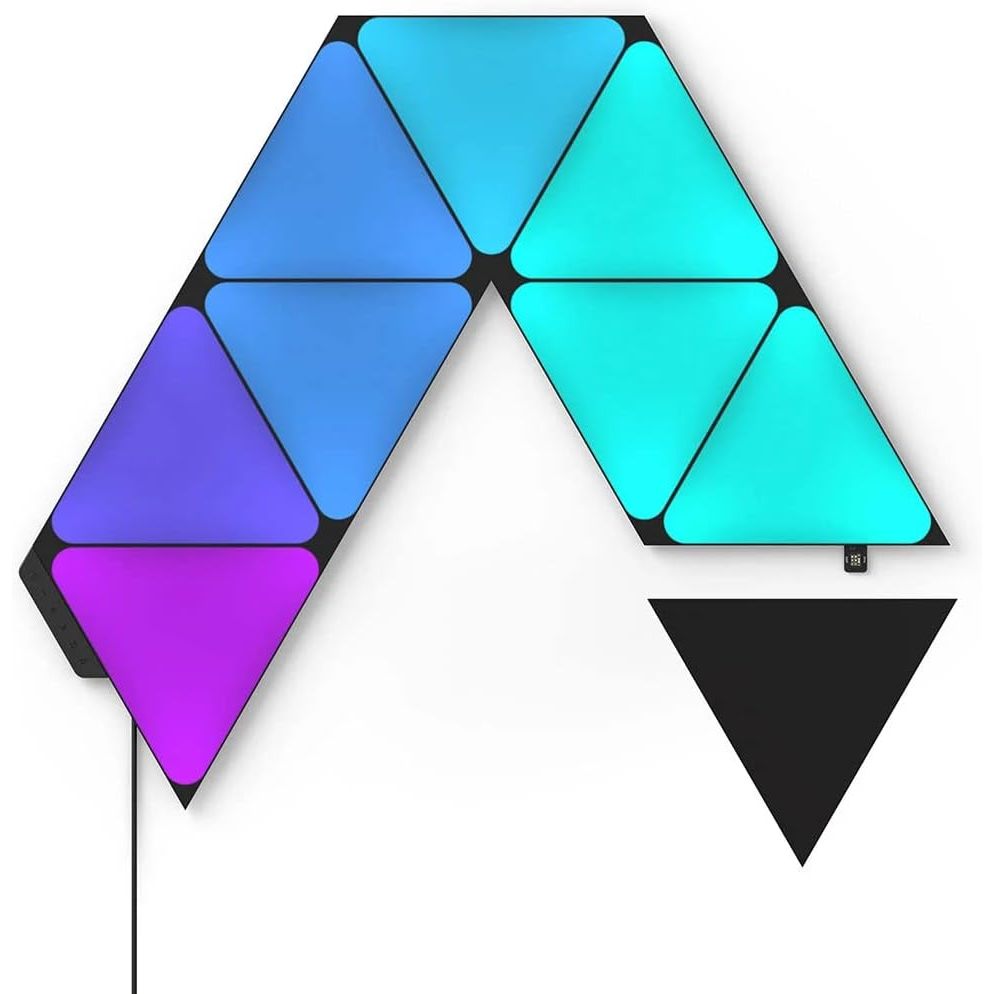 NANOLEAF Shapes Limited Edition Ultra Black Triangles Smarter Kit (9 ...