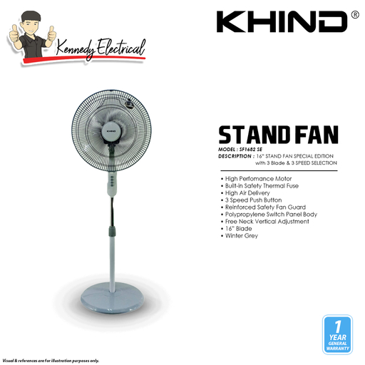 Khind 16" STAND FAN (Special Edition) SF1682 SE | Shopee Malaysia