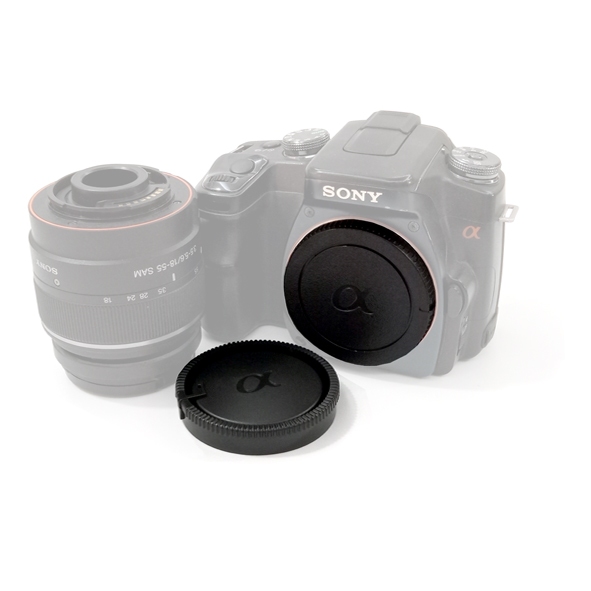 Camera Body Cap and Rear Lens Cap Cover for Sony Alpha A mount Minolta ...