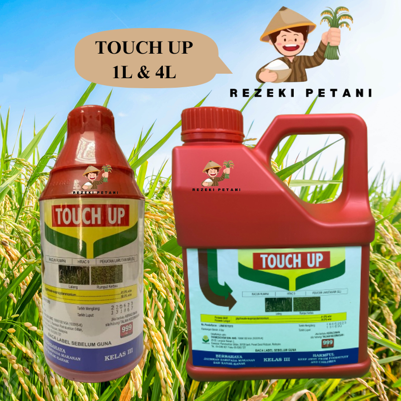 [ORIGINAL] 1L 4L Touch Up 41% (Sama Grade Roundup Ecomax Ken Up Lebih ...