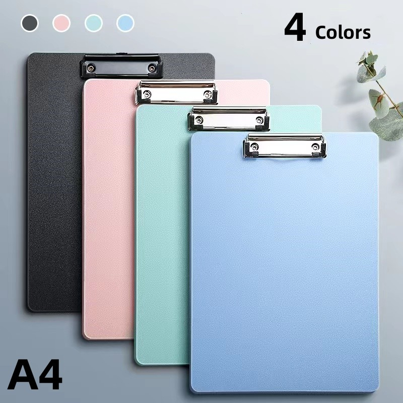 A4 Clip board Long Clip Folder Writing Pad Hard Board Clip Pad Folder ...