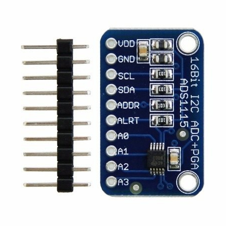 Analog-to-digital converter (ADC) module (ADS1115, 16 bit) | Shopee ...