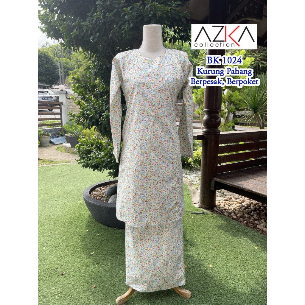Baju Kurung Pahang Berpoket v23 by AZKA COLLECTION ♦️ baju kurung pesak ...