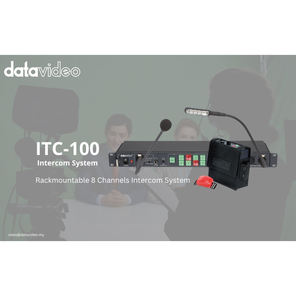 DATAVIDEO ITC-100 Intercom System | Shopee Malaysia