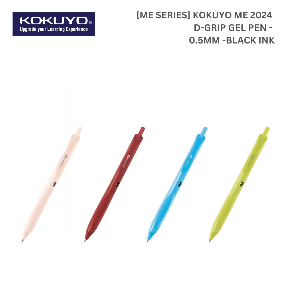 KOKUYO Me Series D-Grip Gel Pen - Black Ink (0.5mm) | Shopee Malaysia