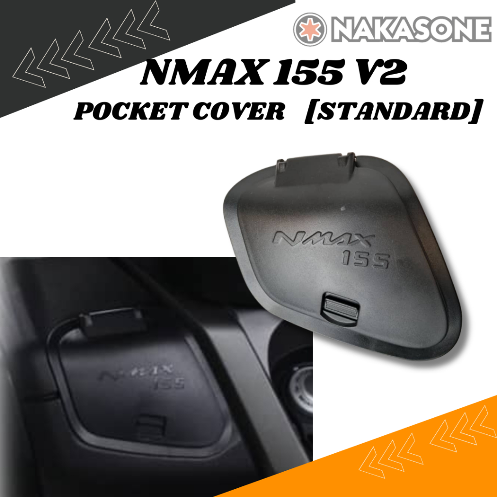 YAMAHA NMAX 155 V2 POCKET COVER [ STANDARD ]TOOL BOX COVER SIDE POCKET ...