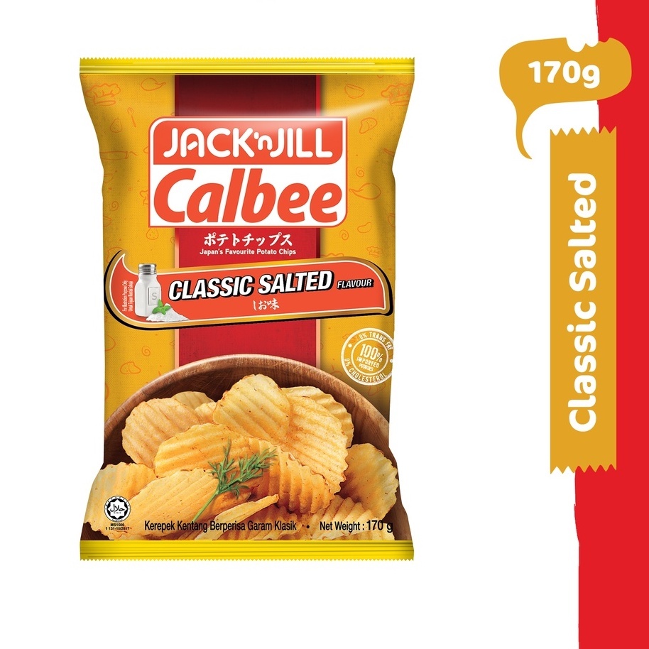 Jack ‘n Jill Calbee - Classic Salted (170g) Potato Chips Japan | Shopee ...