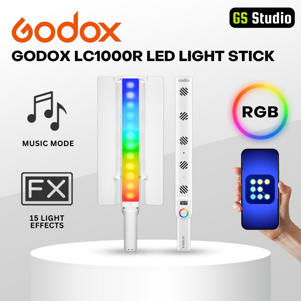 GODOX LC1000R LED RGB Light Stick CCT 2500 to 8500K 100W | Shopee Malaysia
