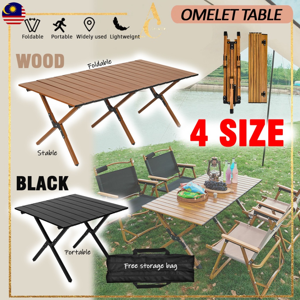 [NEW]4 Size Foldable Camping Omelet Table Outdoor Folding Table ...