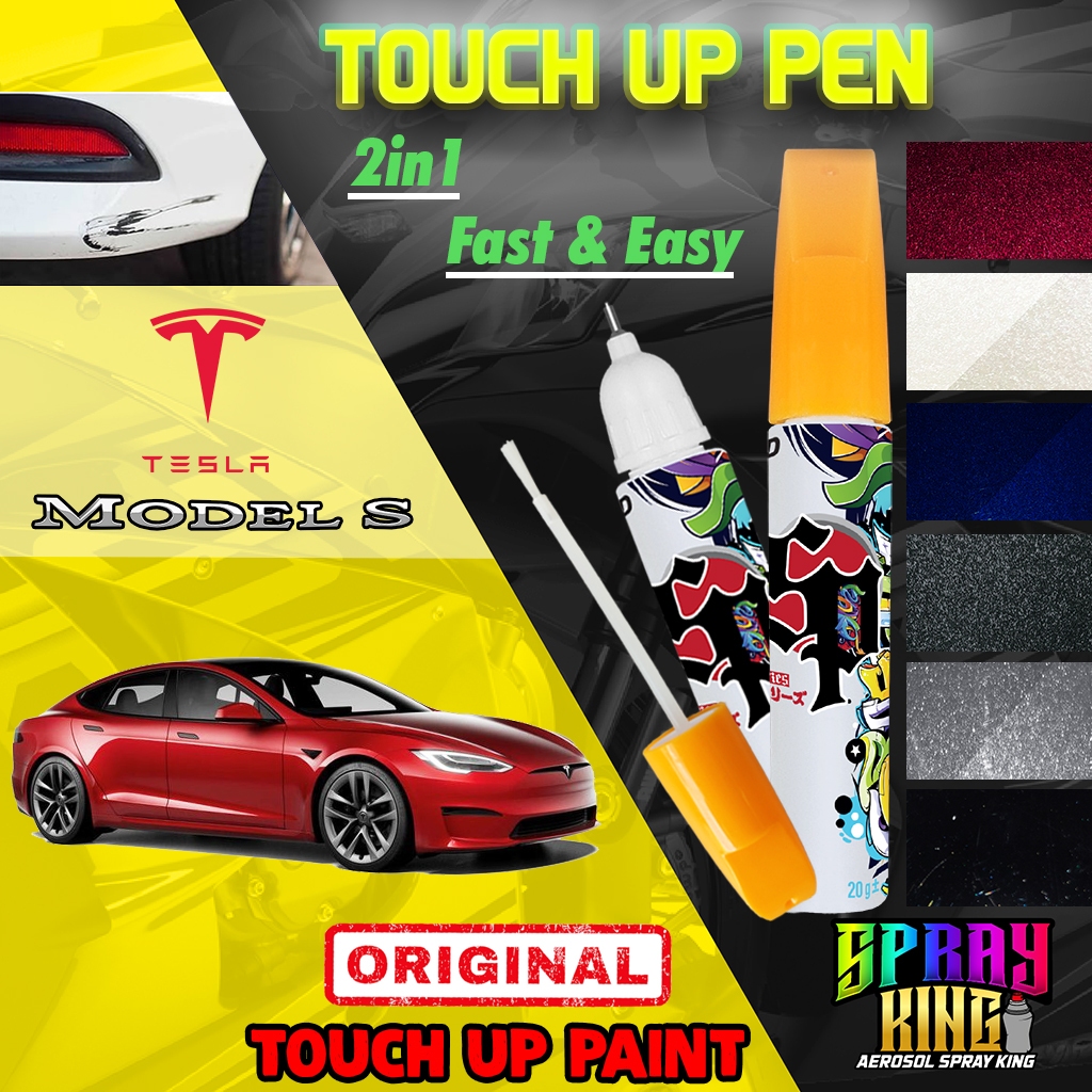 TESLA MODEL S ( 2in1 Touch Up Pen ) Original Touch Up Paint Car Paint ...