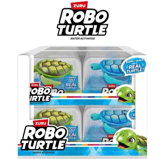 {ORIGINAL} ZURU ROBO ALIVE ROBOTIC SWIMMING TURTLE WATER ACTIVATED ...