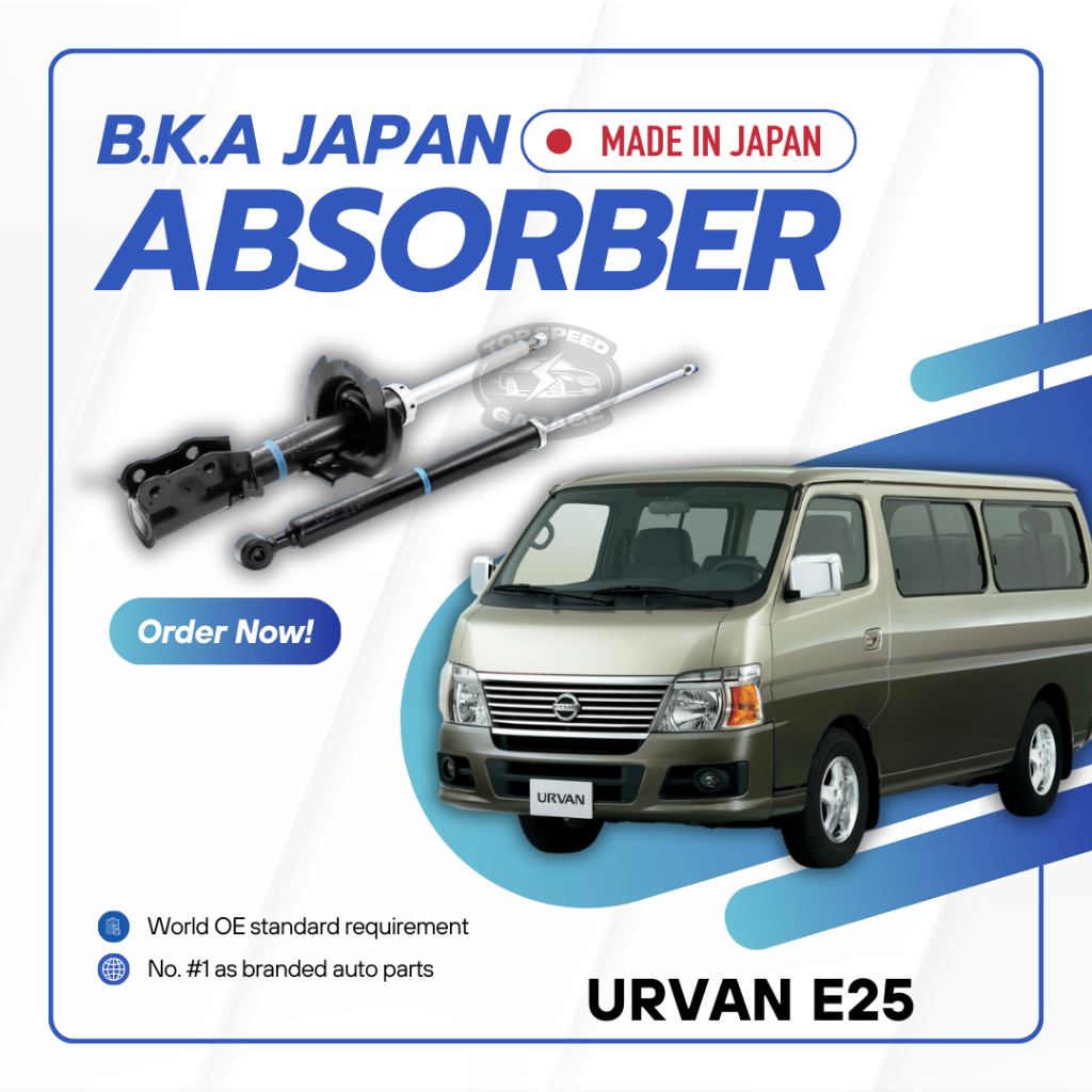 BKA JAPAN [ HYDRALIC GAS] ABSORBER FRONT & REAR - NISSAN URVAN E25 ...