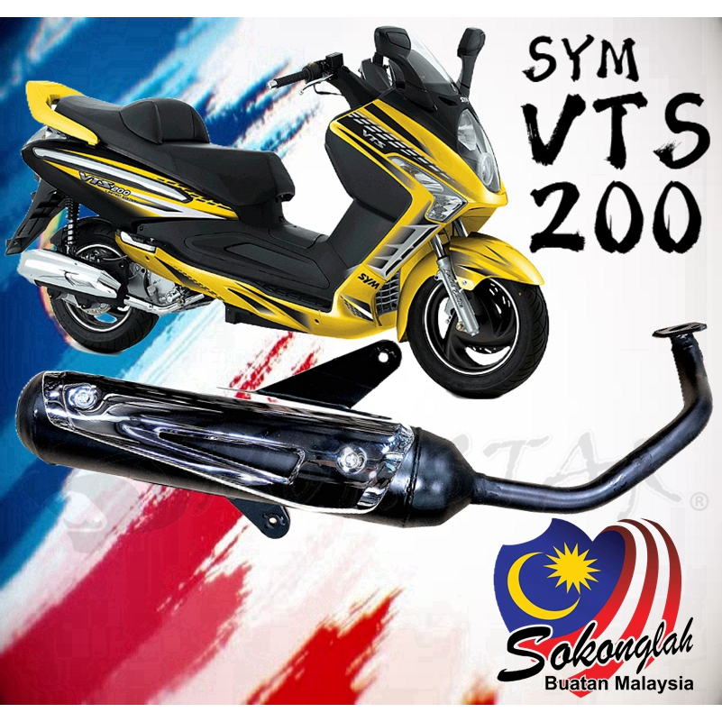 VTS 200 Exhaust Std vts200 Muffler Ekzos Pipe epower ori EJM Standard ...