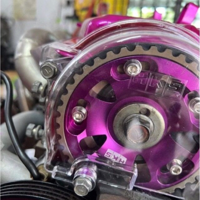 HKS 4G13 4G15 Transparent Timing Belt Cover wira satria iswara s aga ...