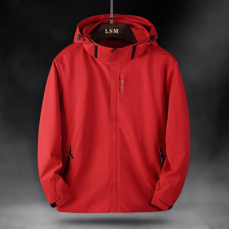 🔥[WATERPROOF]🔥 Hoodie Boleh Tanggal Topi Water-Resistant Windbreaker ...