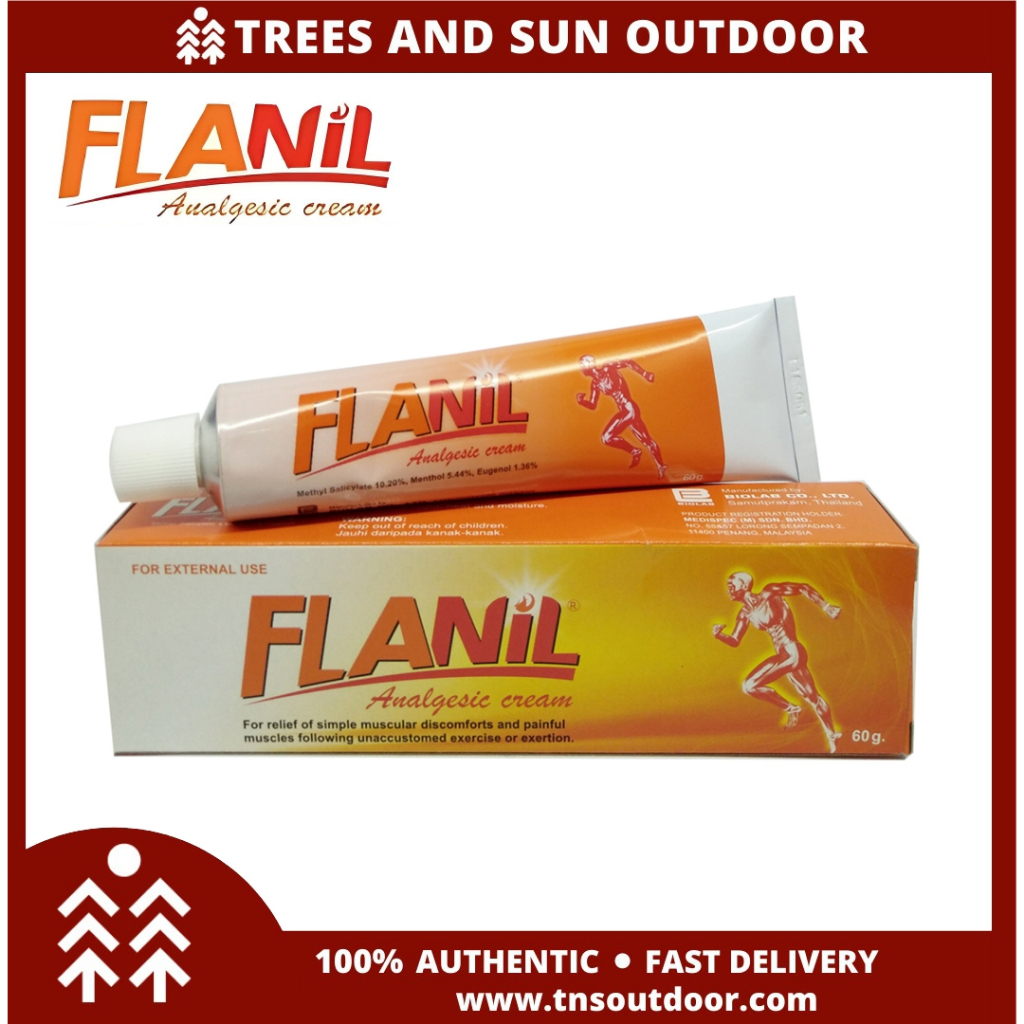 FLANIL Analgesic Cream For Relieves Muscle Aches and Pain 60G/30G ...
