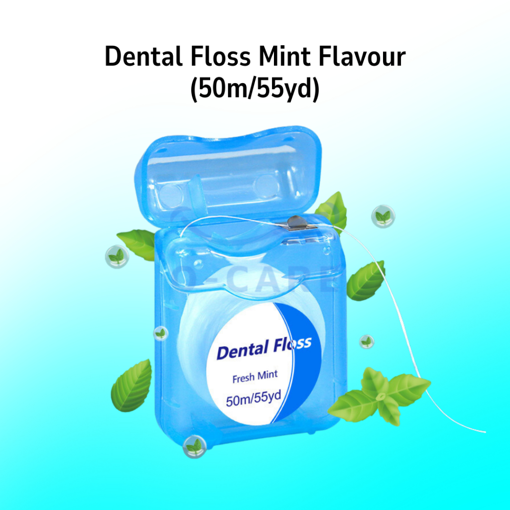 Dental Floss 50m Mint Flossing tools Oral Hygiene Teeth Cleaning Oral ...
