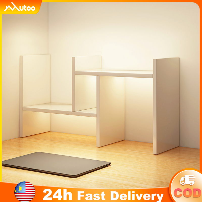 MT Table top rack Adjustable Multipurpose Book Shelf Table Organizer ...