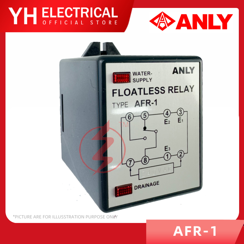 ANLY ( AFR-1 ) 8Pin 240V Floatless Level Switch, Water Level Controller ...