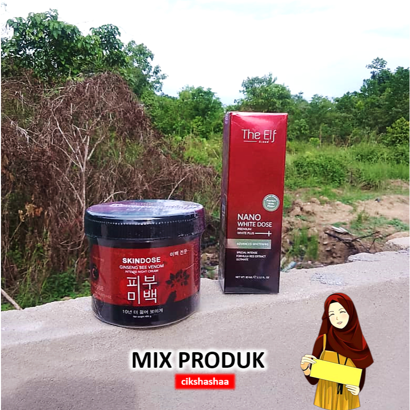 Combo Produk Viral 🔥 The Elf Serum Dan Skindose Krim | Shopee Malaysia