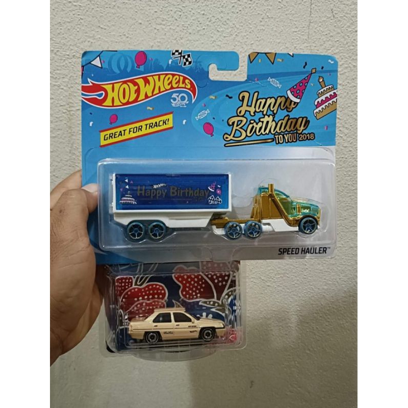 hotwheels proton Saga happy birthday Lori container hiway hauler ...