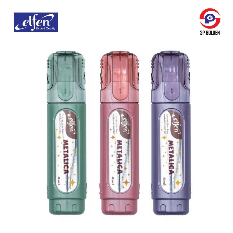 Elfen Metalica Correction Pen Liquid Paper 4ml (1pc) | Shopee Malaysia