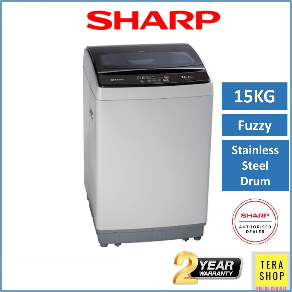 Sharp ESX156 15KG Fully Auto Washing Machine Mesin Basuh | Shopee Malaysia