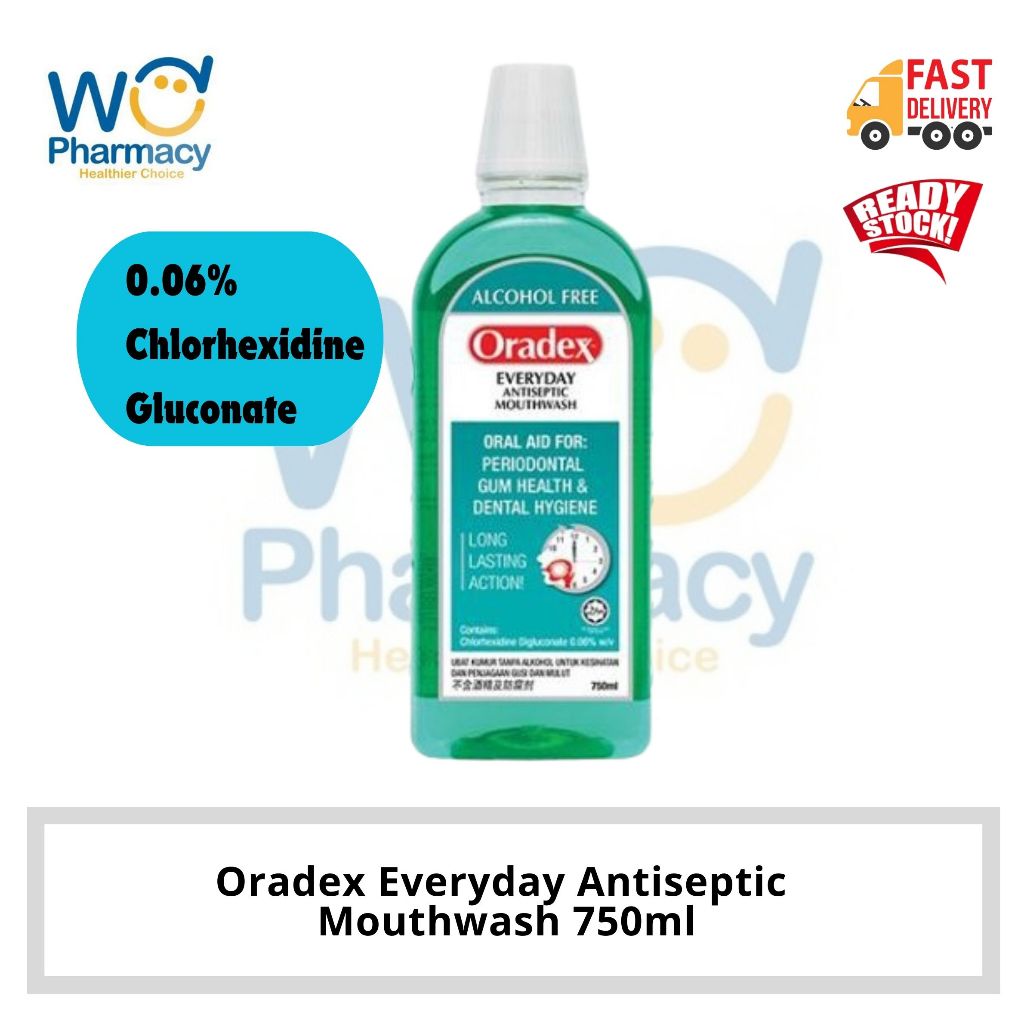 Oradex Everyday Antiseptic Mouthwash 750ml | Exp: 09/2026 | Shopee Malaysia