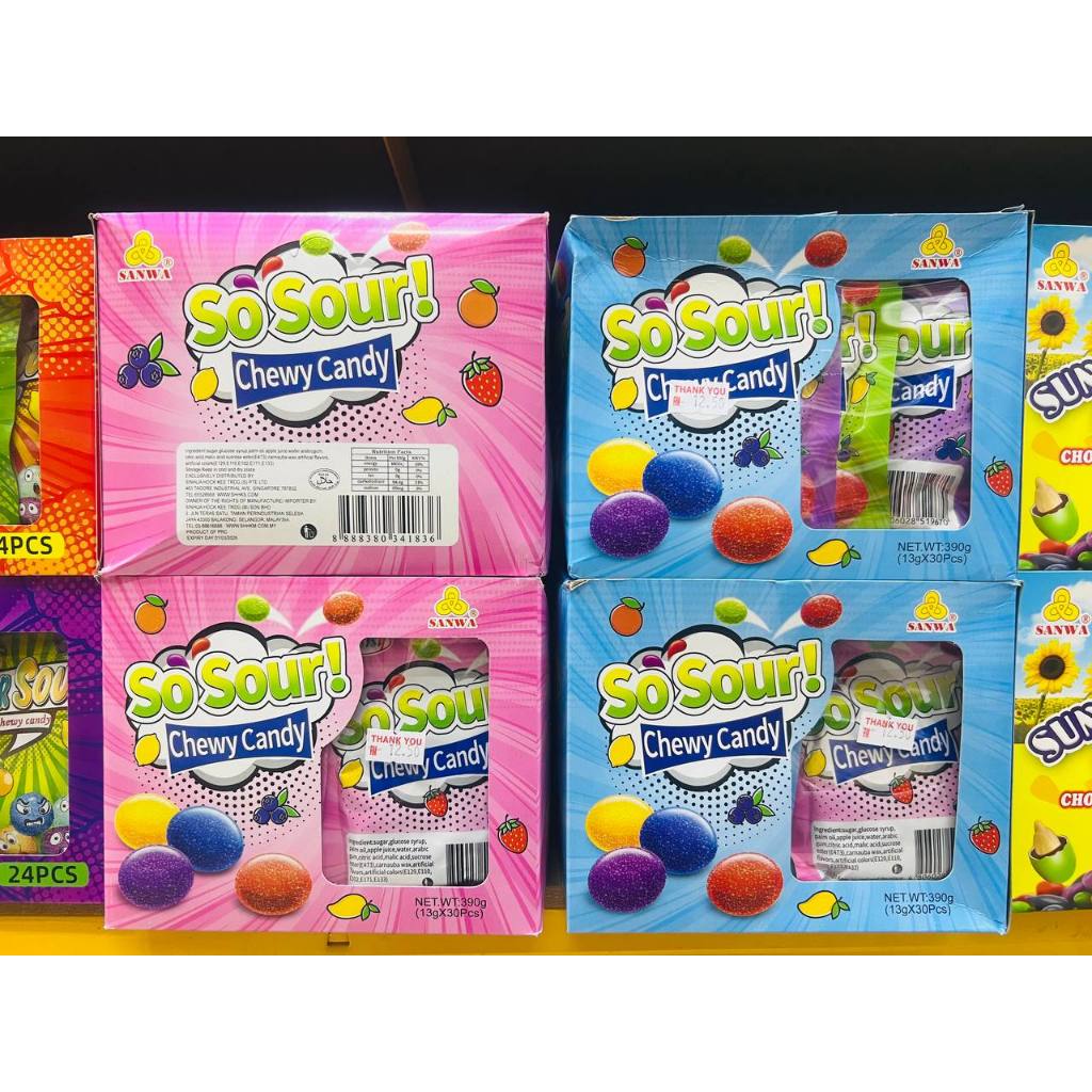 30S SANWA SO SOUR CHEWY CANDY HALAL | Shopee Malaysia