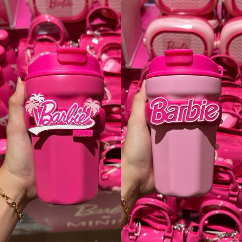 Barbie Stainless Steel Cup with Straw Tumbler Double Drink Portable ...