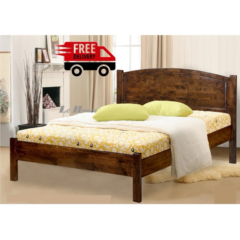 SOLID WOOD QUEEN BED / WOODEN QUEEN BED / QUEEN BED / DOUBLE BED ...