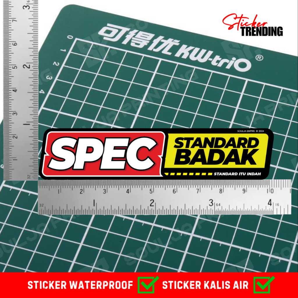 Sticker SPEC Standard Badak | STD049 | Shopee Malaysia