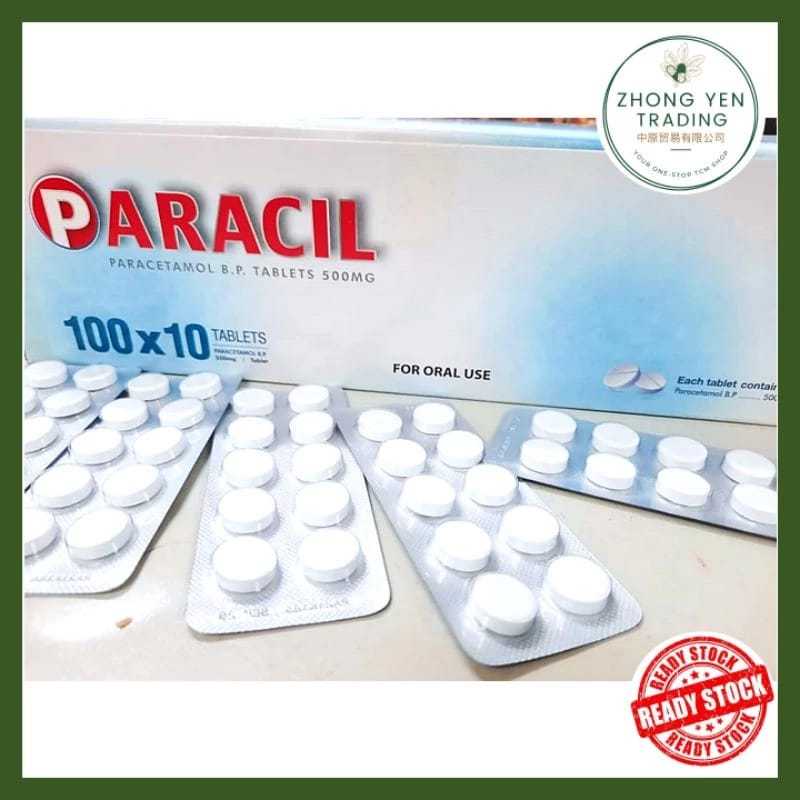 PARACIL Paracetamol 500mg Tablet - 1 x 10 Tablets [STRIP] | Shopee Malaysia