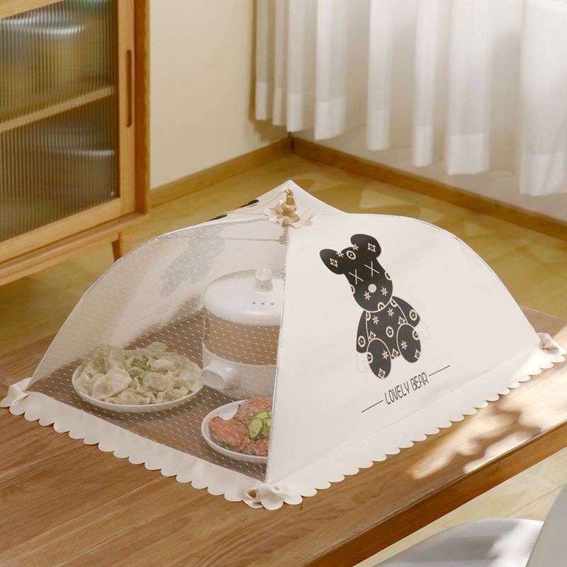 Tudung Saji Food Cover Foldable Kitchen Food Cover Stackable Anti Fly ...