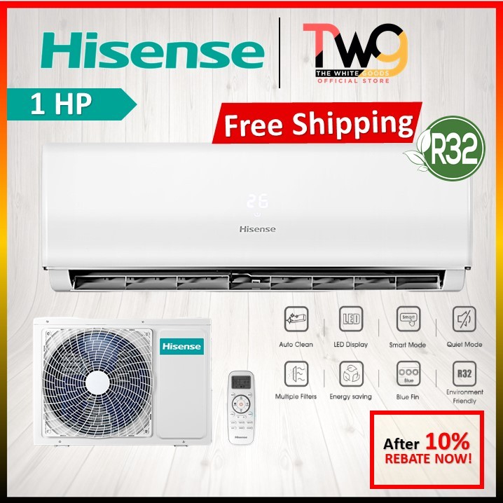 [FREE SHIPPING] Hisense 1HP / 1.5HP R32 Auto Clean Standard Air ...