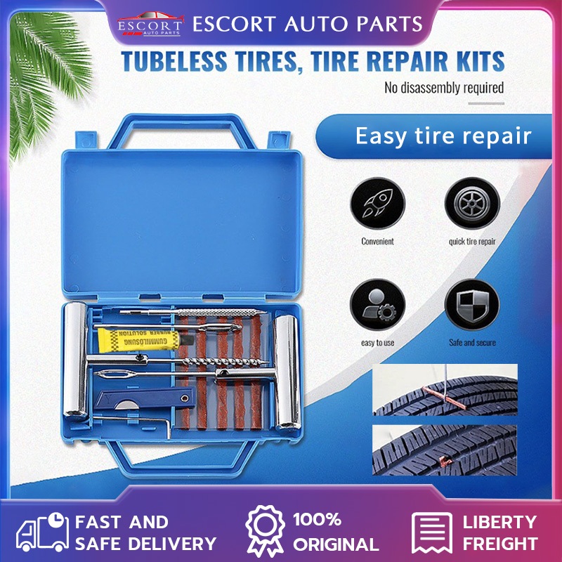 12pcs Car Tyre Repair Kit Tire Puncture Repair Mini Tool Kit Tyre ...