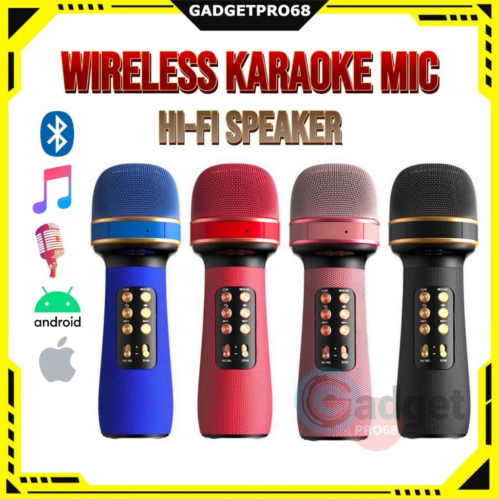 🔥Ready Stock🔥WS898 Bluetooth Handheld Microphone Karaoke High Quality ...