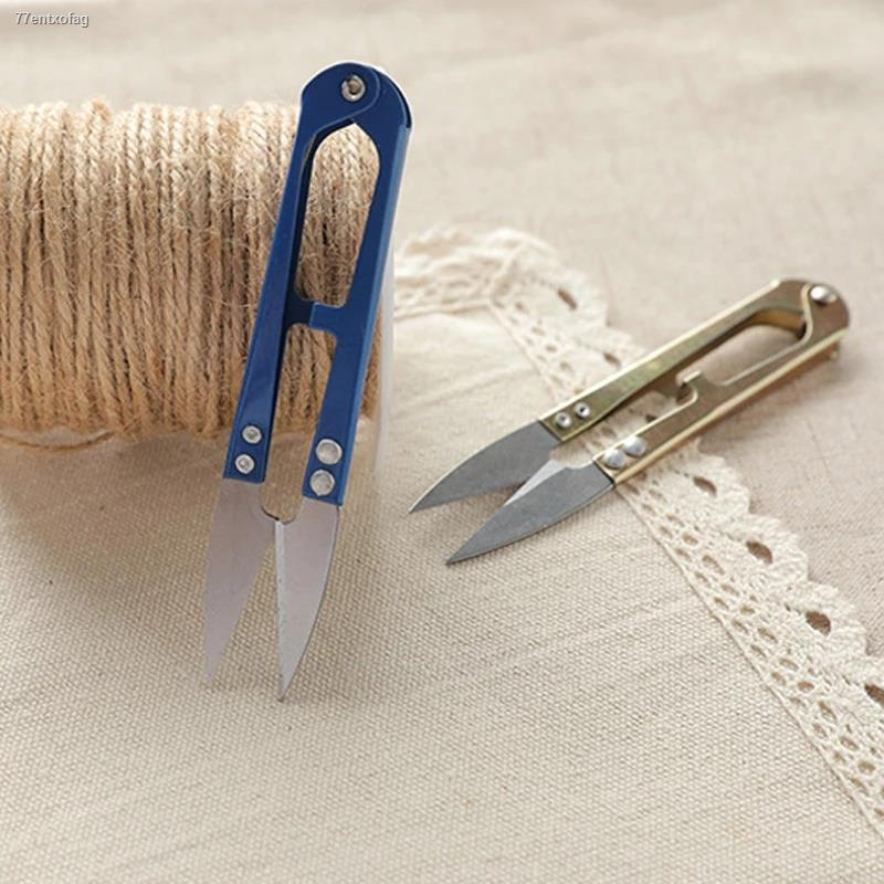 Multicolor Trimming Sewing Scissors U-Shape Yarn Stainless Steel Craft ...