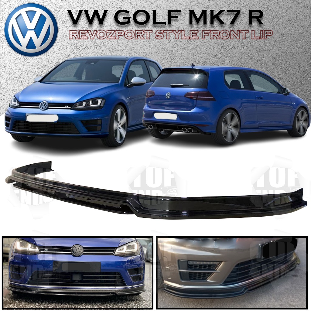 VOLKSWAGEN GOLF MK7 R REVOZPORT FRONT LIP BUMPER SKIRT V LIP DEPAN GOLF ...