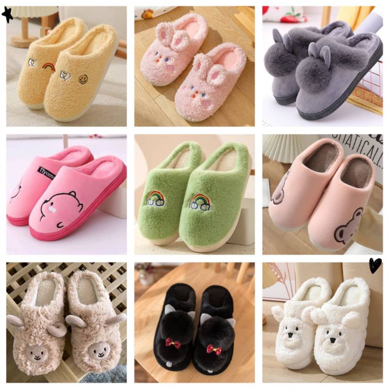 🌺Stock Sedia 🌺 Selipar Tertanam Dalam Rumah 🌿Tidak Tergelincir | Shopee ...