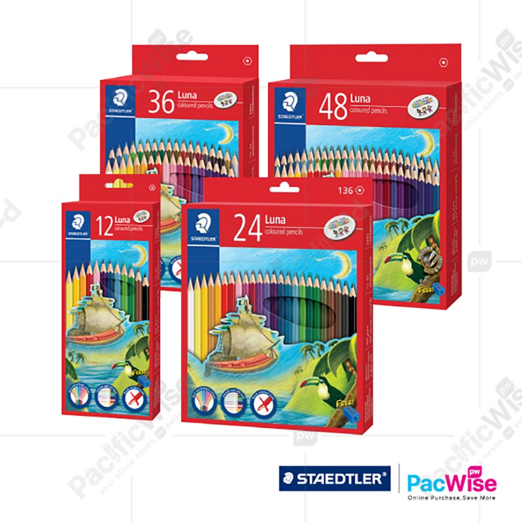 Colour Pencil/Staedtler Luna/Pensil Warna/Colouring-1Box | Shopee Malaysia