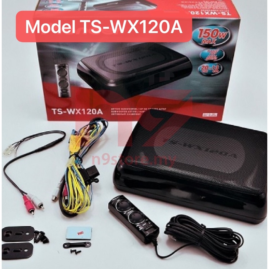 TS-WX120A 150W SUBWOOFER BUILT IN AMP POWERFUL AMPLIFIED Pioneer Alpine MBQ Pertors Pioneer ...