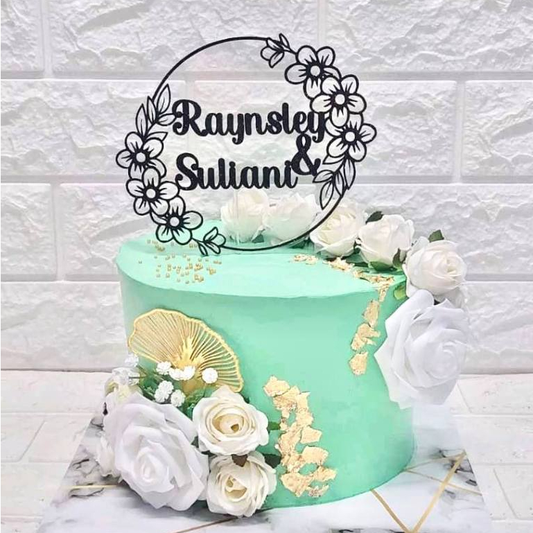 Floating Wedding Custom Cake Topper | Shopee Malaysia
