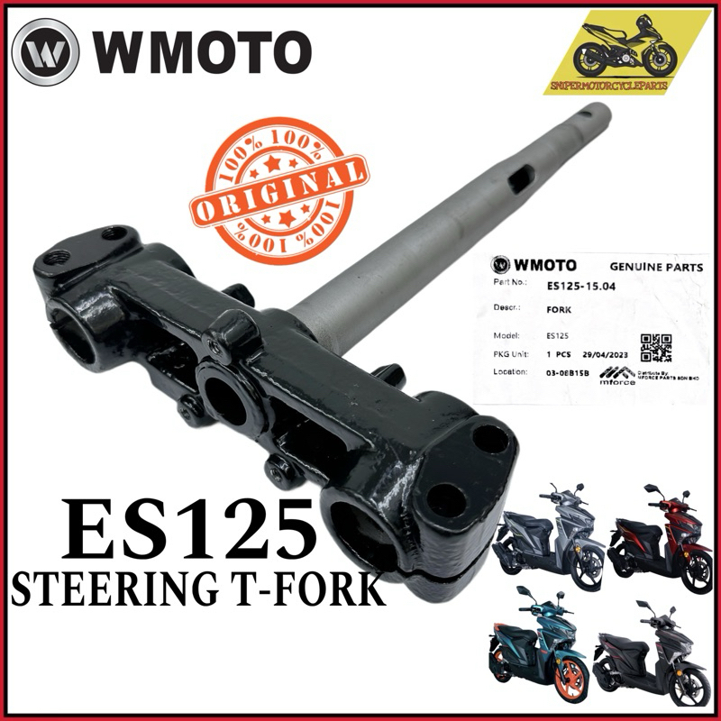 WMOTO ES125 ES 125 Original T Fork / Under Bracket / Steering Stem Sub ...