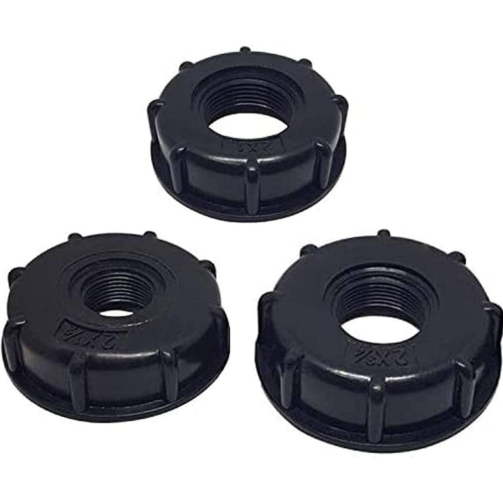 IBC Tank Cap S60X6 Coarse Threaded Cap to 1/2" 3/4" 1" Adaptor ...