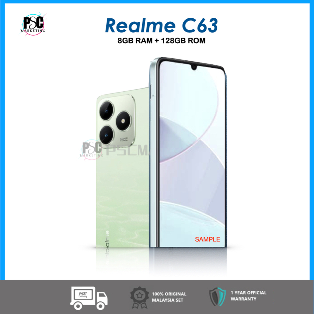 Realme C63 16GB(8+8)RAM + 128GB ROM l NFC l 45W SuperVOOC Charge | Original Realme in Malaysia ...